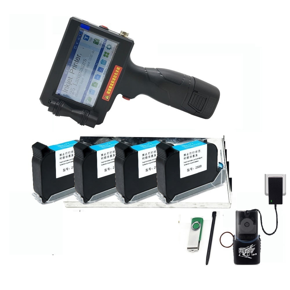Printer Jet, Touch Screen 12.7mm Handheld Inkjet Printer Fast Dry Coder ...