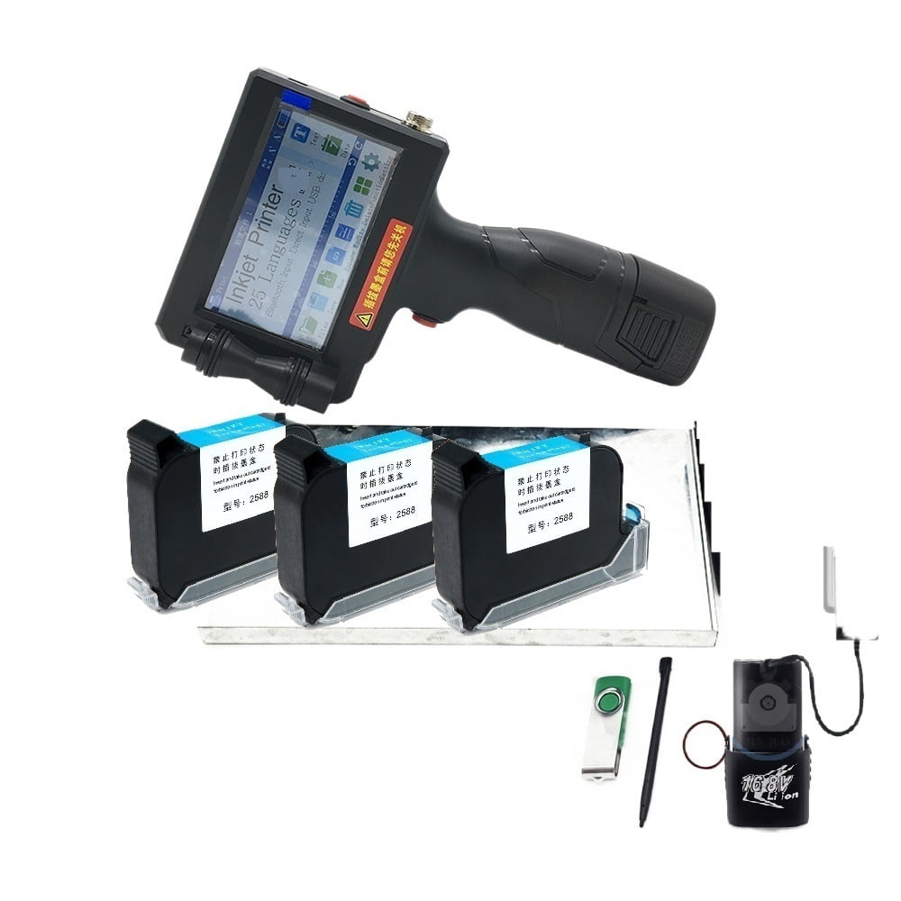 Printer Jet, Touch Screen 12.7mm Handheld Inkjet Printer Fast Dry Coder ...