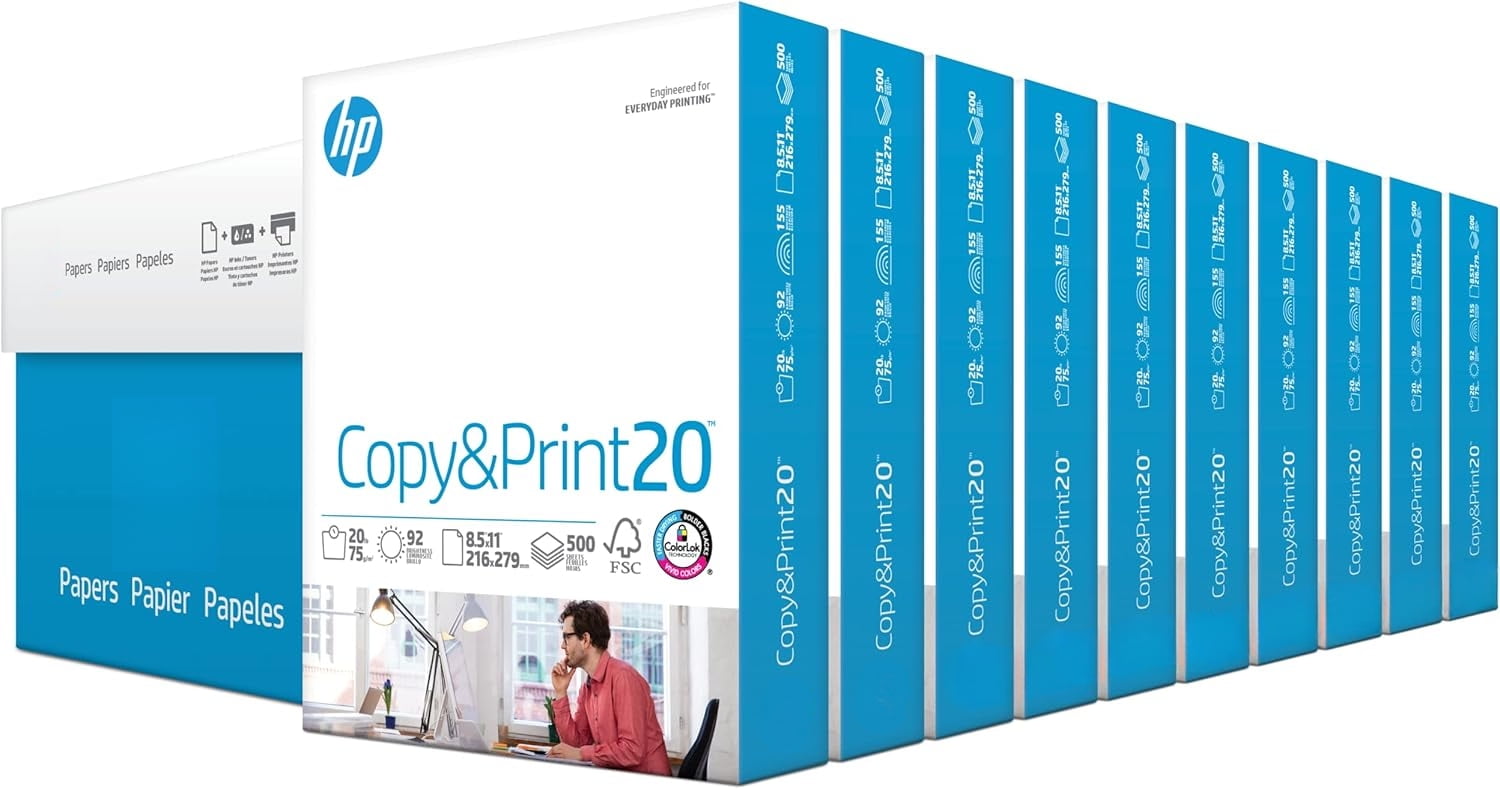 Printer Paper | 8.5 x 11 Paper | Copy & Print 20 lb | 1 Ream Box - 500 ...