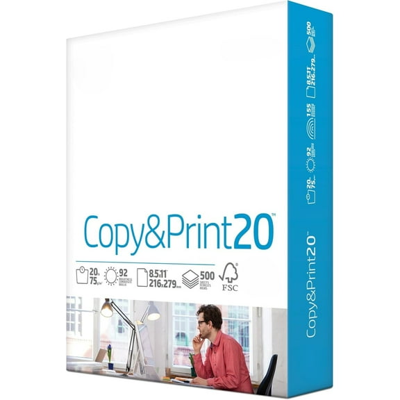 Walmart Premium Half Letter Size Paper, 8.5” x 5.5”, 20lb, 500 Sheets ...
