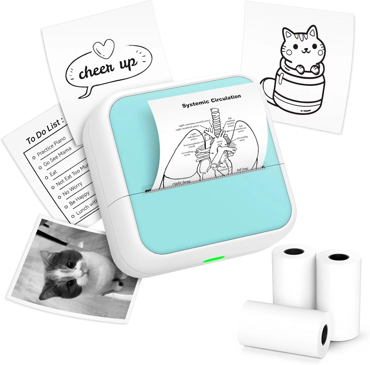 Printer - Printpods Mini Printer with Stickers, Print Pod, Bluetooth ...