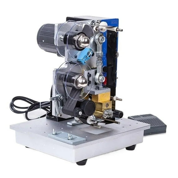 Printer Ribbon Date Coder Semi Automatic Plastic Bag Printing Coding ...