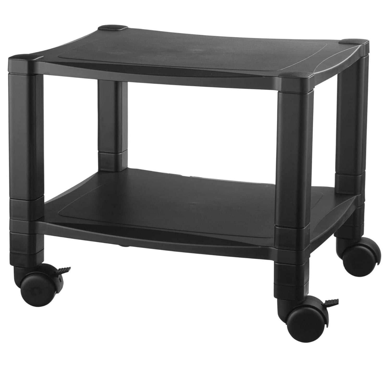 Printer Stand Cart with Drawer, 2-Shelf Adjustable Mobile Printer Stand ...