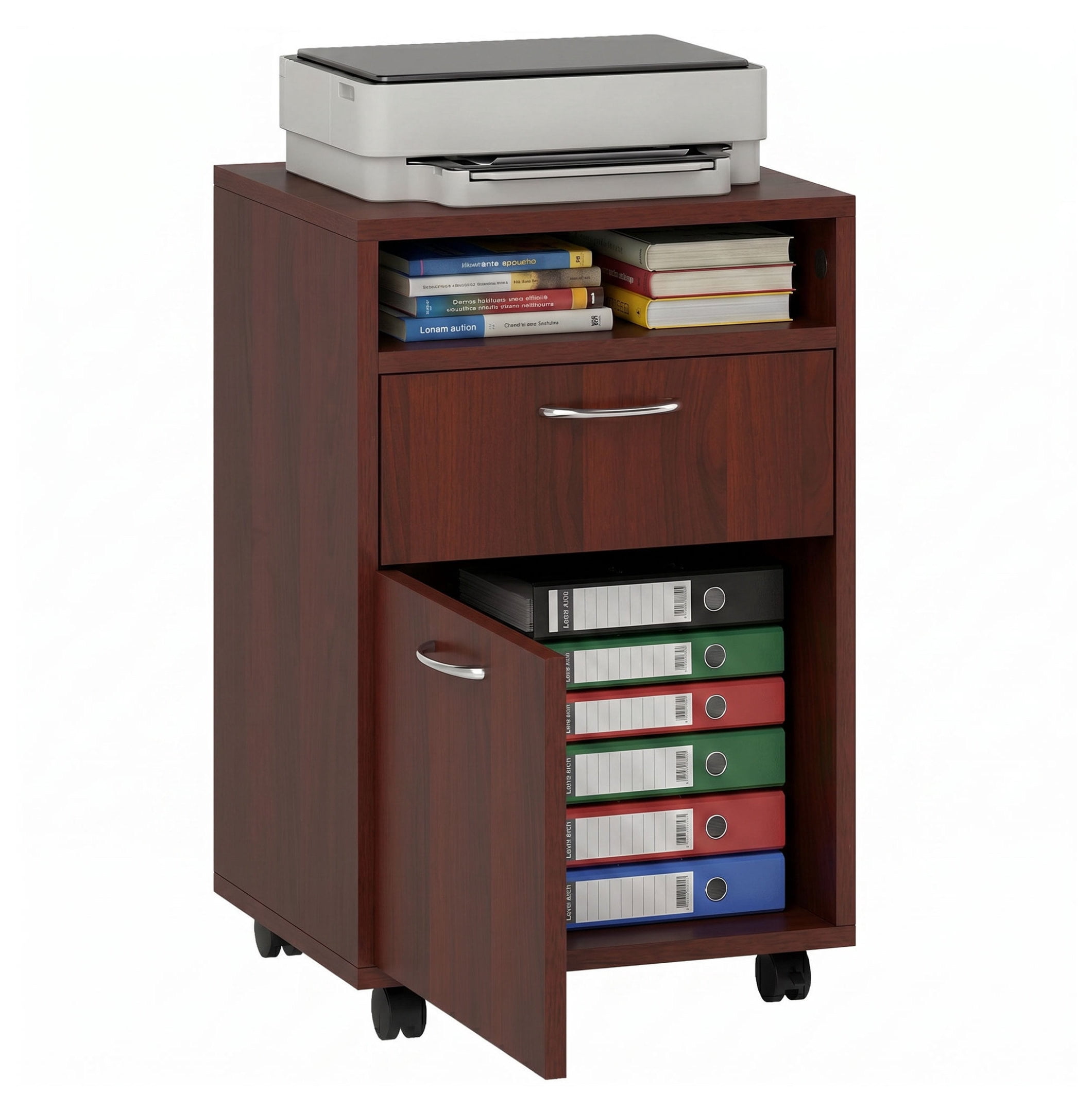 Printer Stand with Storage, Mobile File Cabinet Organizer with Drawer ...