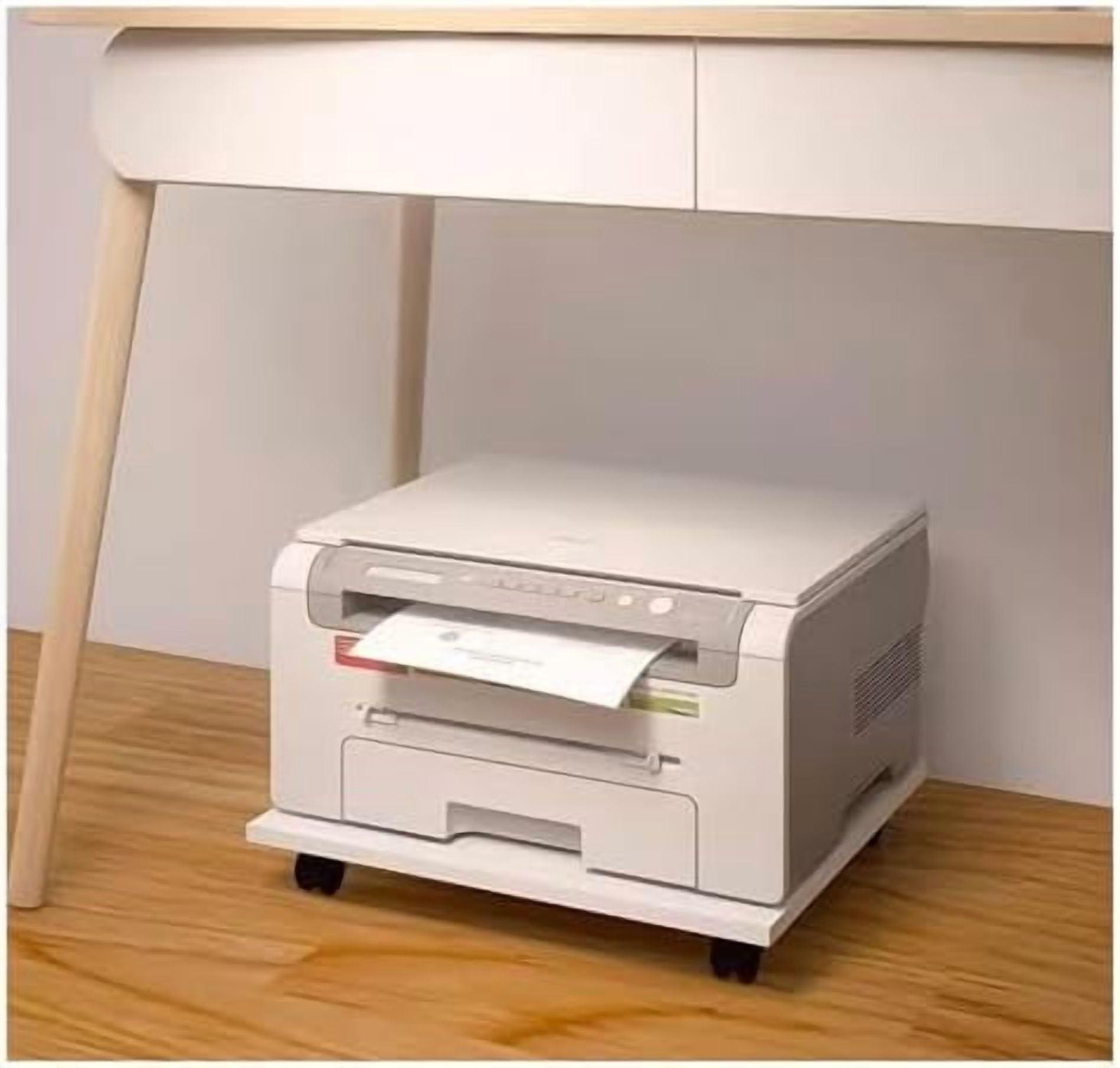 Printer Stand with,Under Desk Printer Stand with 4 Caster Wheels ...