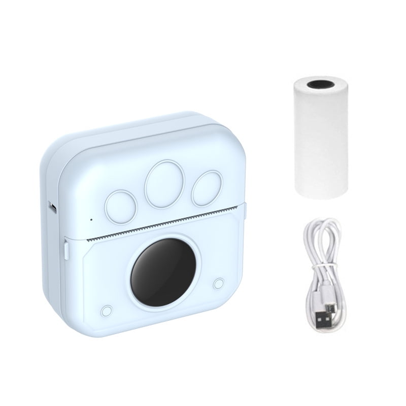Printer - Thermal Bluetooth Mini Printer with 2 Roll Sticker Paper ...