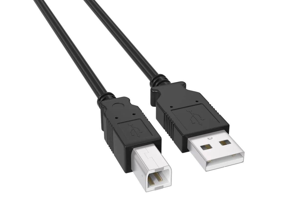 Printer to Computer USB Scanner Cable High Speed A Male to B Male Cord ...