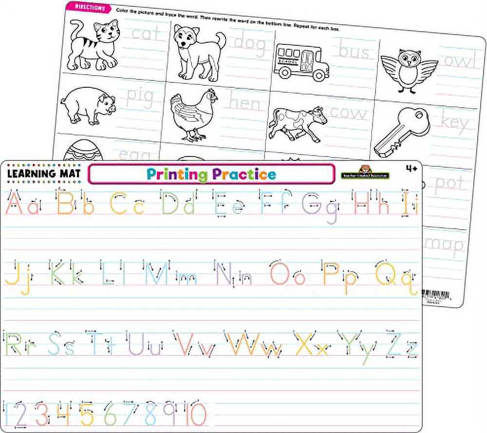 Printing Practice Learning Mat | Bundle of 5 - Walmart.com