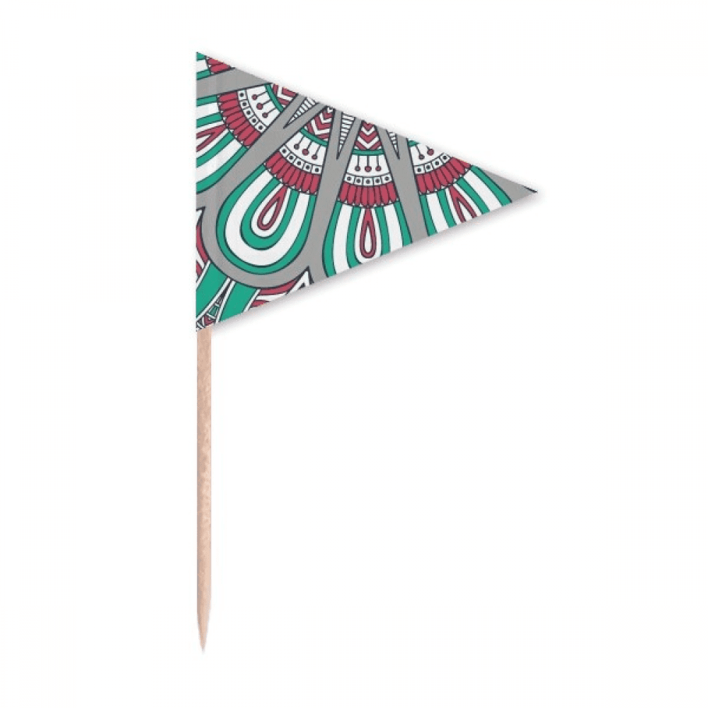 Printing Repeat Cloth Colorful Petal Art Toothpick Triangle Cupcake ...