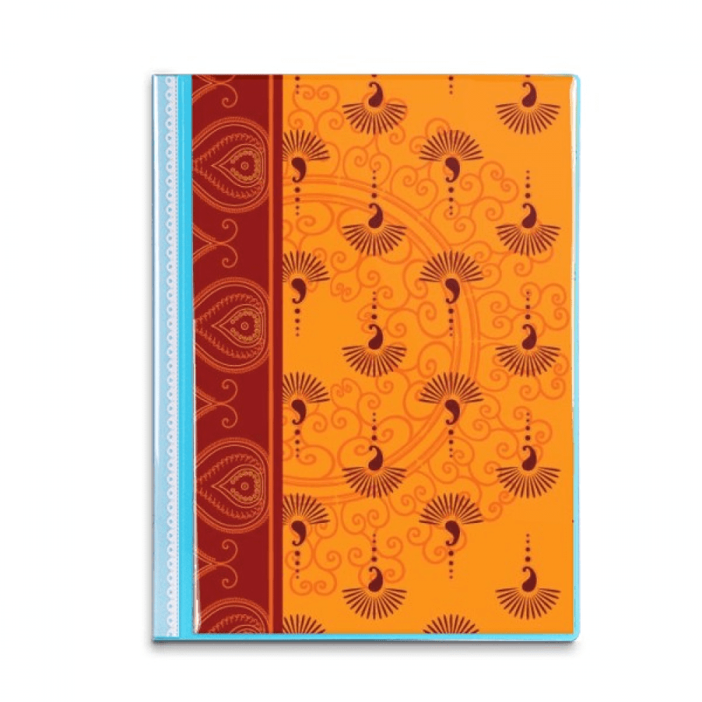 Printing Repeat Cloth Orange Colorful Art Book Sheet Protectors ...