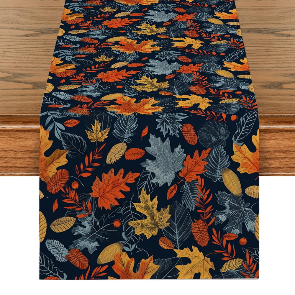 Printing Runners for Dining Table ration & Accessories Maple Leaves ...