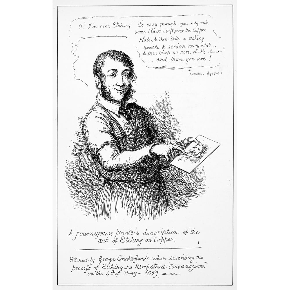 Printmaker 1859. Na Journeyman Printer Describes The Art Of Etching On ...