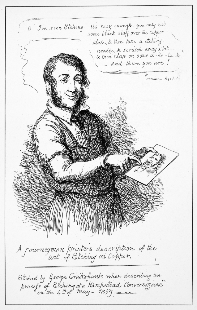 Printmaker, 1859. /Na Journeyman Printer Describes The Art Of Etching ...