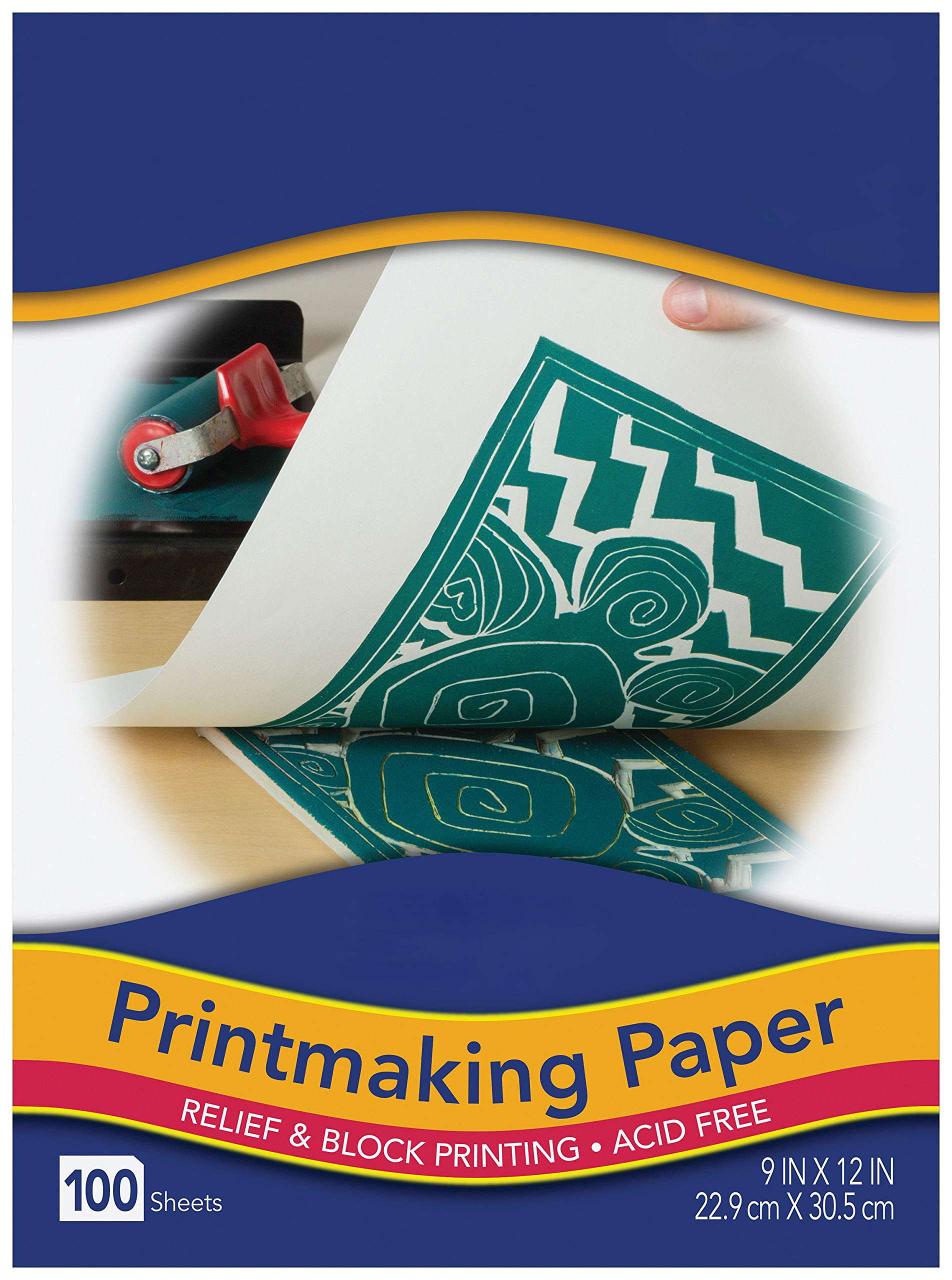 Printmaking Paper, 100 Sheets Heavyweight Acid Free Paper, 9x12 Inch ...