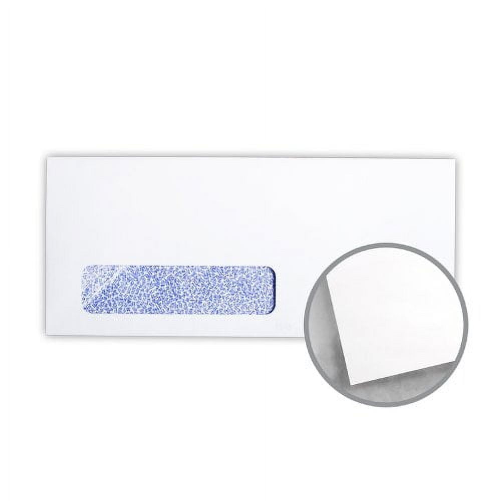 Printmaster White w/Blue Security Tint Envelopes - No. 10 Window (4 1/8 ...