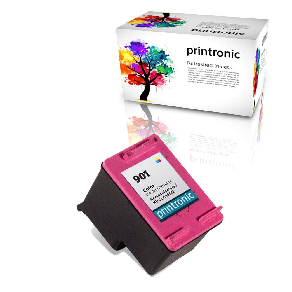 Printronic Refilled Ink Cartridge Replacement for HP 901 Color for ...