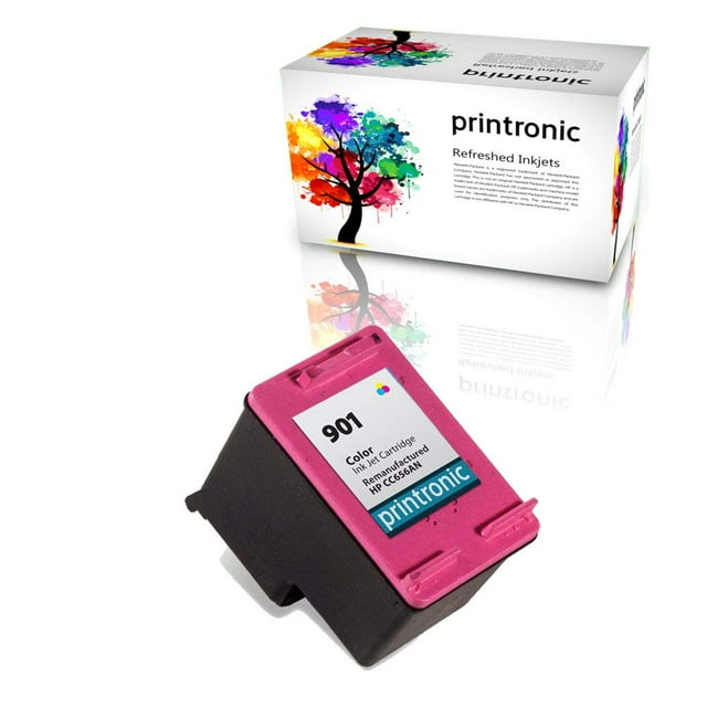 Printronic Refilled Ink Cartridge Replacement for HP 901 Color for ...