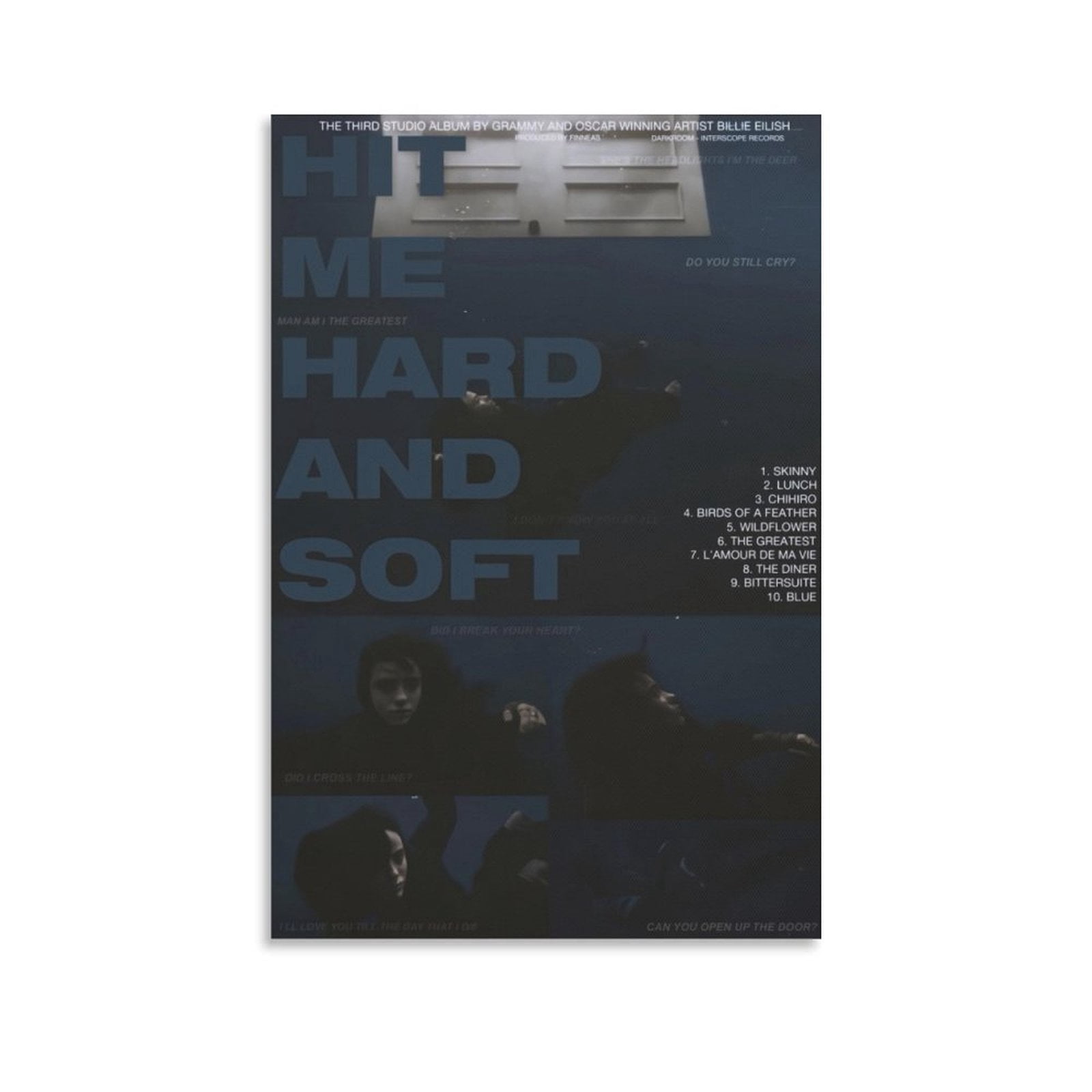 Prints Album Hit Me Hard And Soft Poster 2 Room Aesthetic Poster Print ...