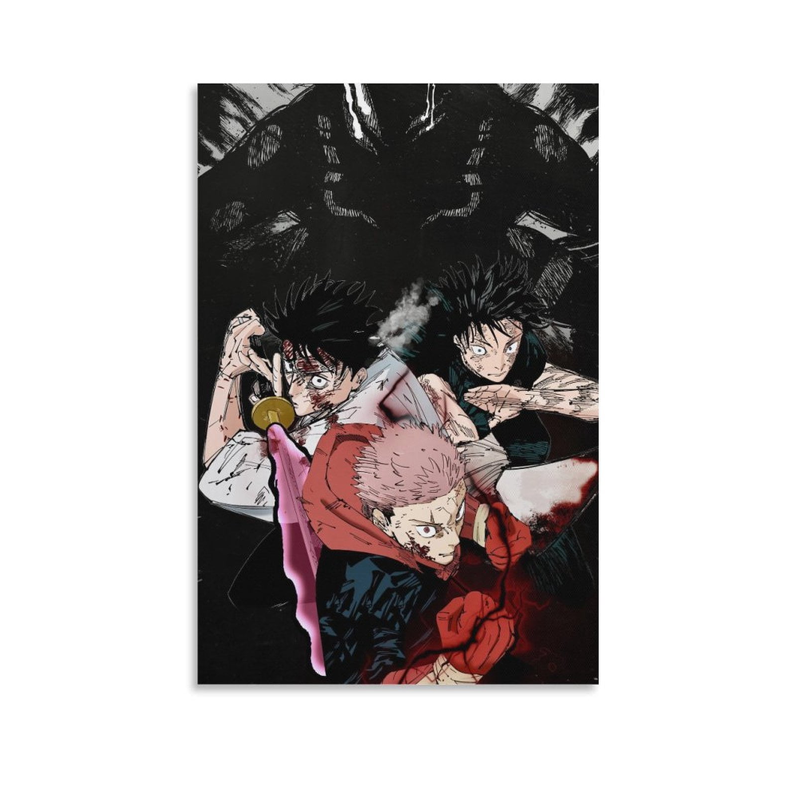 Prints Jjk Japanese Anime Comic Poster (2) Canvas Art Poster and Wall ...