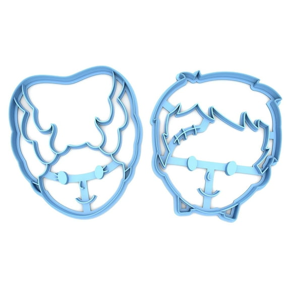 Prints Set of 2 Bride of Frankenstein and Frankenstein Monster Cookie Cutter - Dishwasher Safe ...