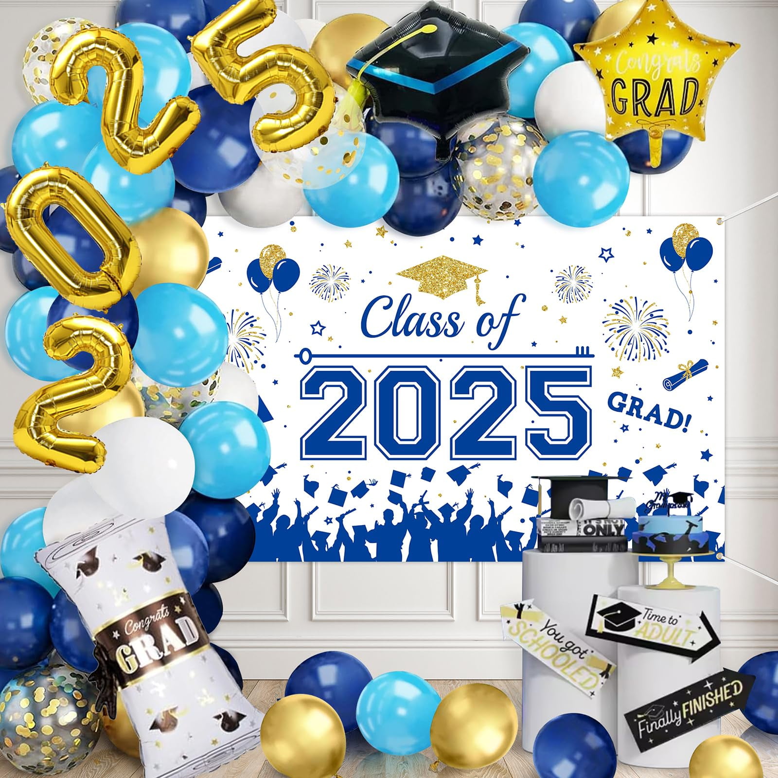 Printspree Graduation Party Decorations, DHF10 Balloon Arch Kit for ...