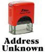 Printtoo Address Unknown Self Inking Rubber Stamp Pre,Inked Office ...