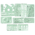 Printtoo Building Layout & Furniture Planner Stencils, 10 Pcs Architect ...