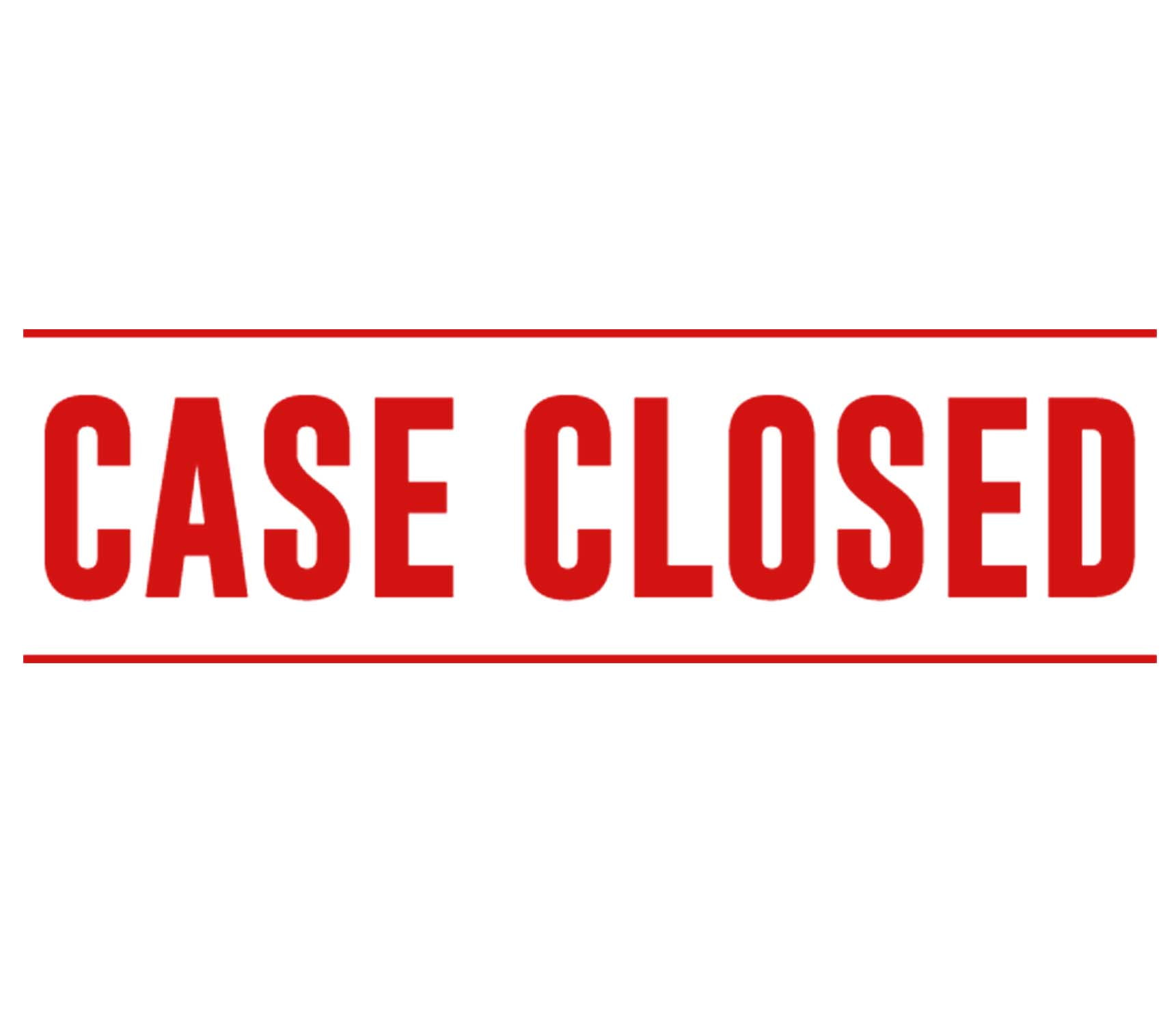 Printtoo Case Closed Self Inking Rubber Stamp Pre-Inked Office Stamp ...