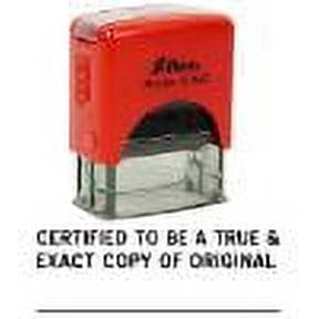 Certified True Copy Stamp