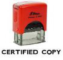 Printtoo Certified Copy Self Inking Rubber Stamp Pre,Inked Office Stamp ...