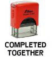 Printtoo Completed Together Self Inking Rubber Stamp Pre,Inked Office ...