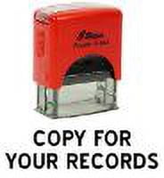 Printtoo Copy For Your Records Self Inking Rubber Stamp Pre,Inked ...