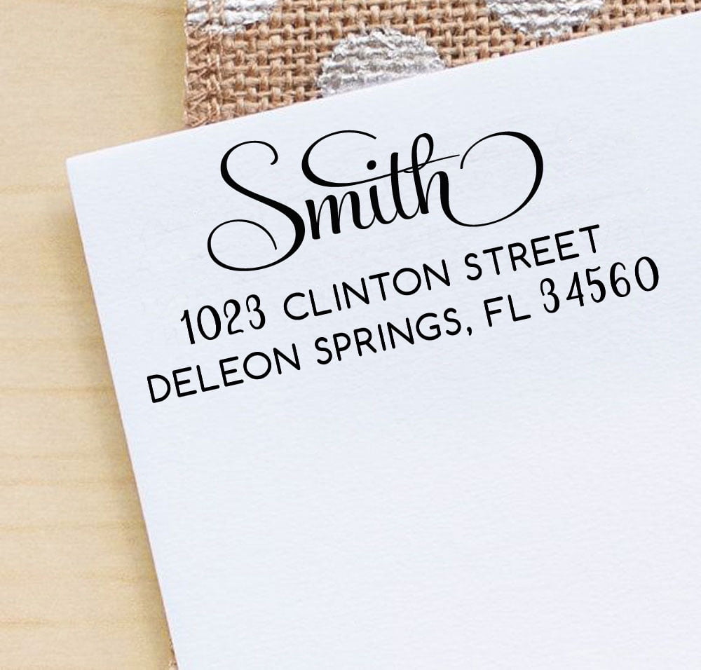 Printtoo Custom Calligraphy Rubber Stamp Personalized Self Inking ...