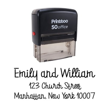 Personalized Family Return Address Stamp Self Inking Custom Name Rubber ...