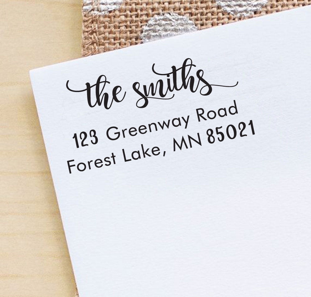 Printtoo Custom Return Self Inking Address Stamp Personalized ...