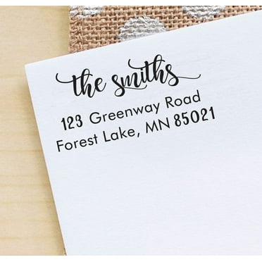 Personalized Family Return Address Stamp Self Inking Custom Name Rubber ...