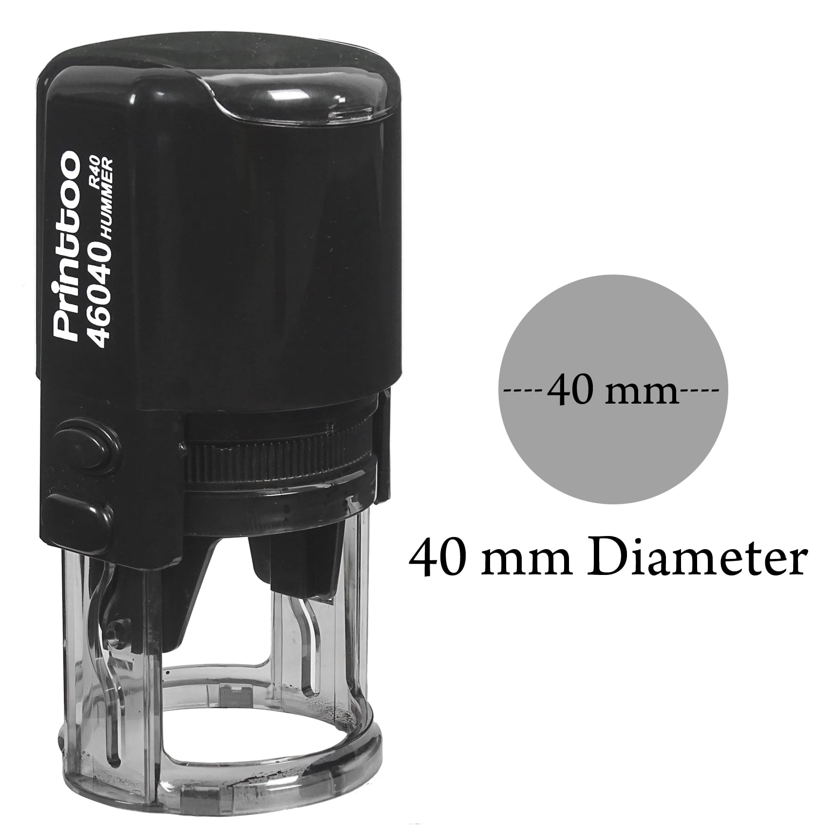 Printtoo Custom Text/Logo Self Inking Rubber Stamp Personalized Office ...