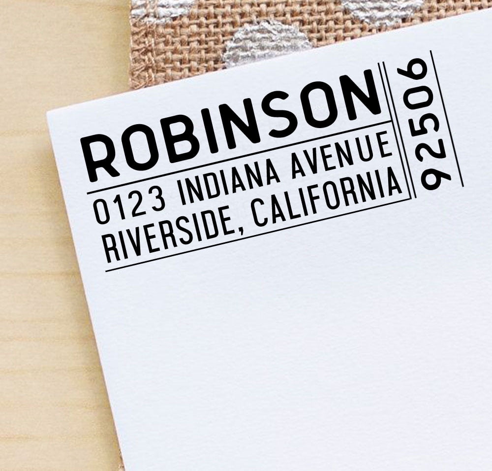 Printtoo Customized Family Return Address Stamper Personalized Self ...