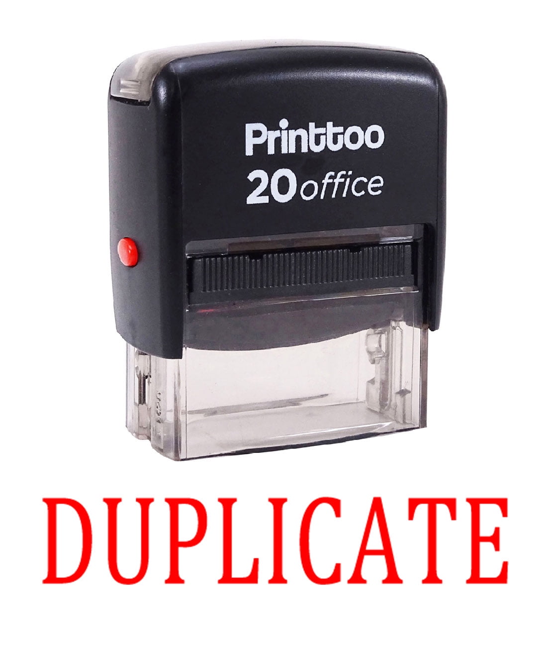 Printtoo DUPLICATE Self Inking Rubber Stamp Office Stationary Custom ...