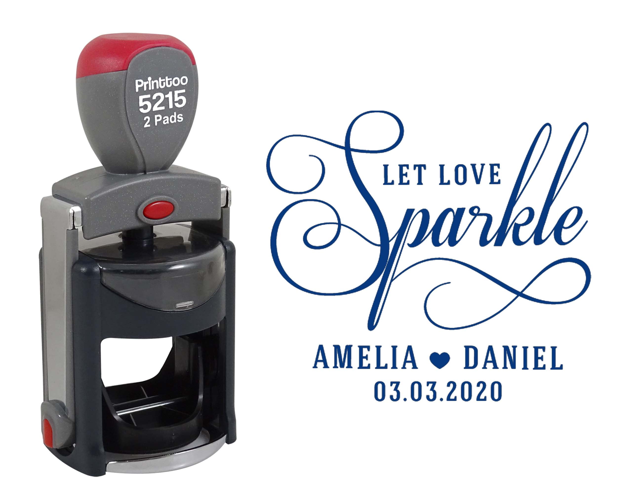 Printtoo E-MAILED Self Inking Rubber Stamp Office Stationary Stamp-Red ...