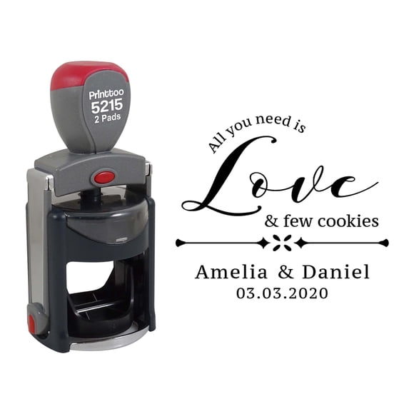 Printtoo EMAILED Self Inking Rubber Stamp Office Stationary Stamp-Red ...
