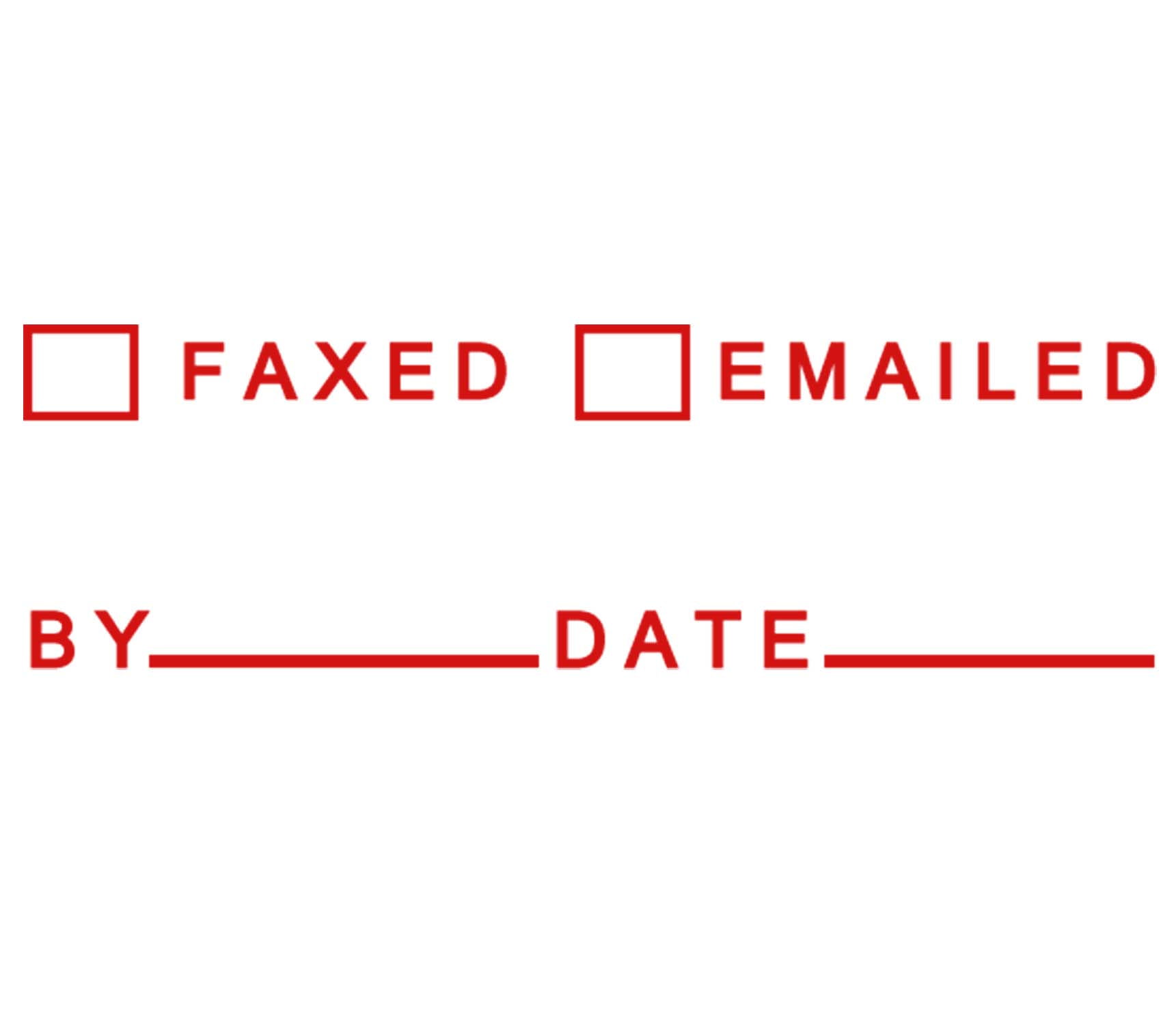 Printtoo Faxed Emailed Self Inking Rubber Stamp Pre-Inked Office Stamp ...