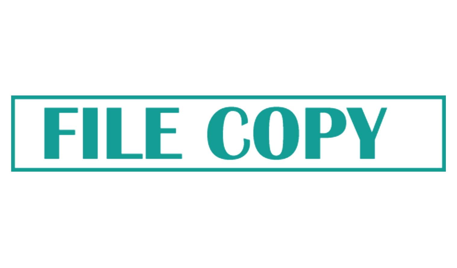 Printtoo File Copy Self Inking Rubber Stamp Pre-Inked Office Stamp ...