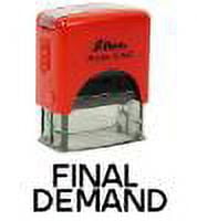 Printtoo Final Demand Self Inking Rubber Stamp Pre,Inked Office Stamp ...