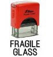 Printtoo Fragile Glass Self Inking Rubber Stamp Pre,Inked Office Stamp ...