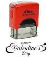 Printtoo Happy Valentines Self Inking Rubber Stamp Pre,Inked Office ...