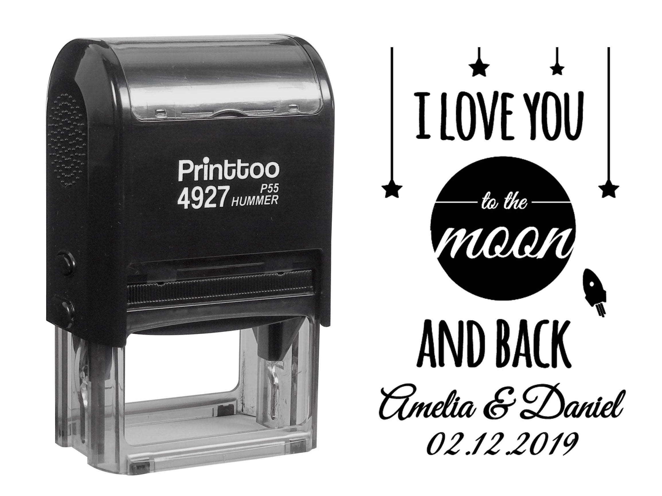 Printtoo Heavy Duty Dater Stamp With Paid Text Office Stationery Self ...
