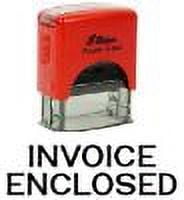 Printtoo Invoice Enclosed Self Inking Rubber Stamp Pre,Inked Office ...
