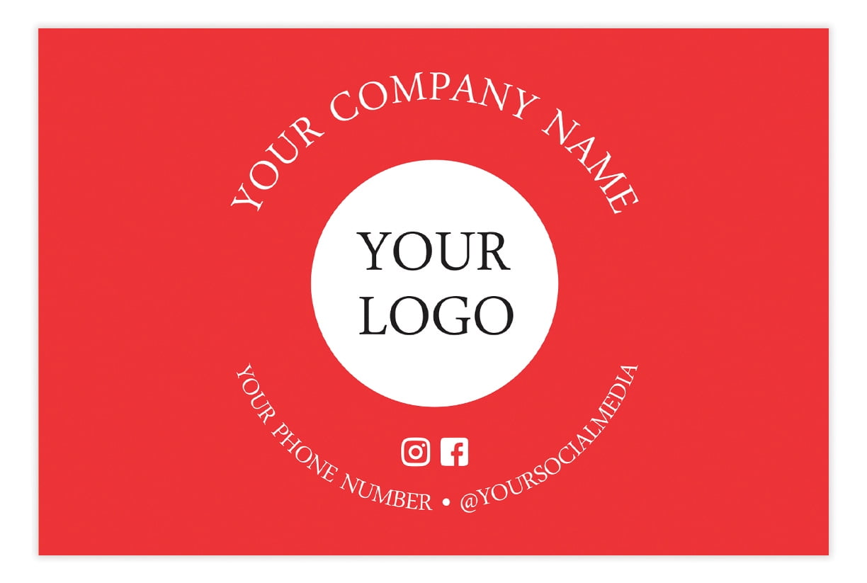Printtoo Label for Small Business-100 RectangleCustom VinylPersonalized ...