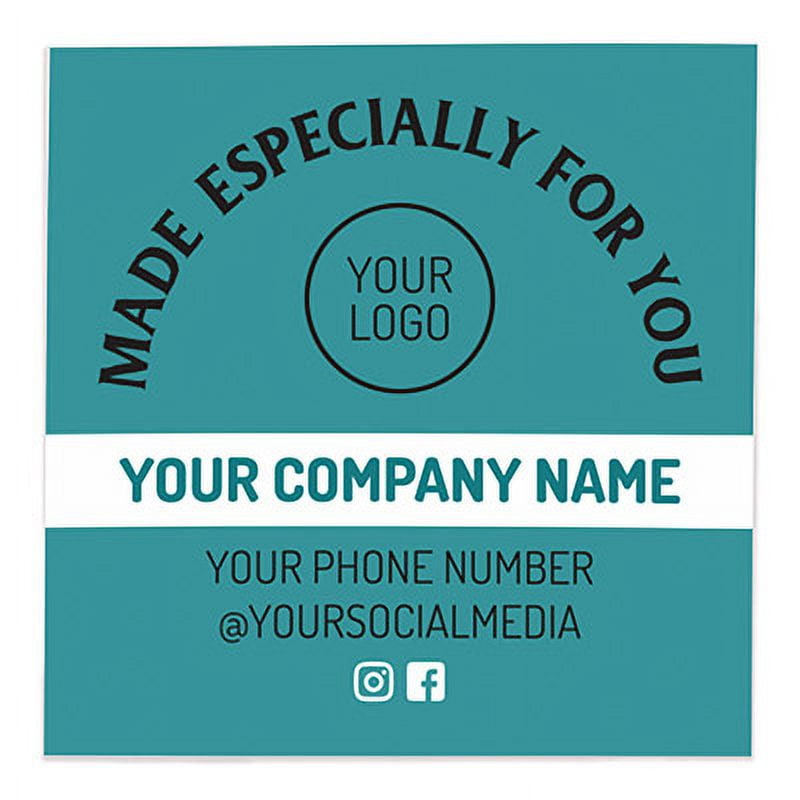 Printtoo Label for Small Business-100 SquareCustom VinylPersonalized ...